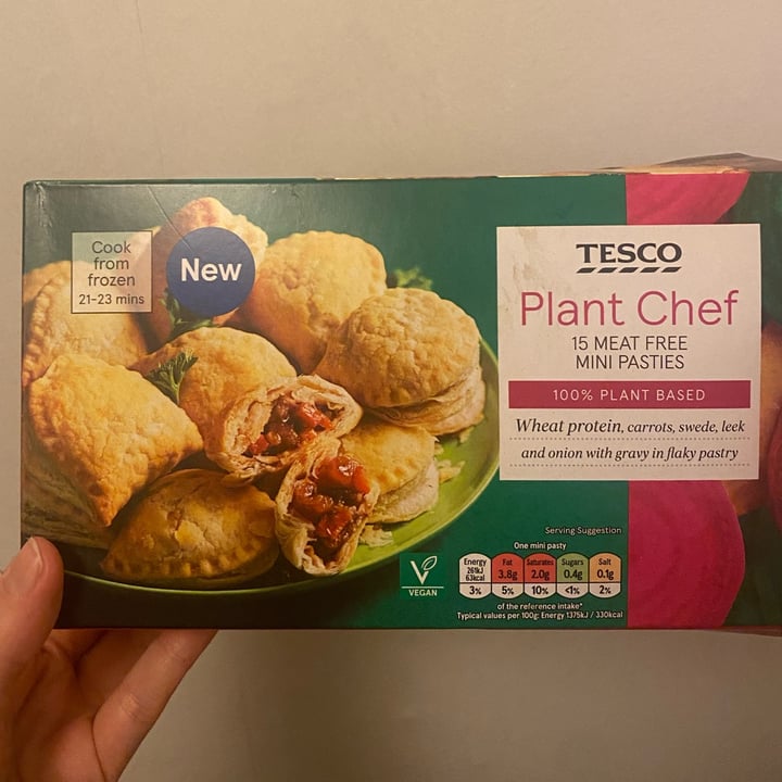 Tesco Plant Chef 15 Meat Free Mini Pasties Review | abillion