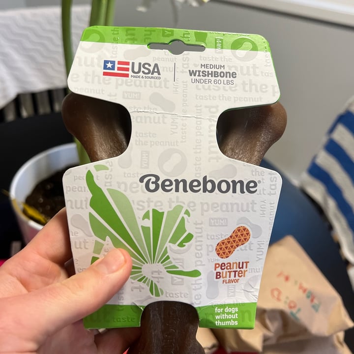 Benebone Medium Peanut Butter Flavor Wish Bone Review | abillion