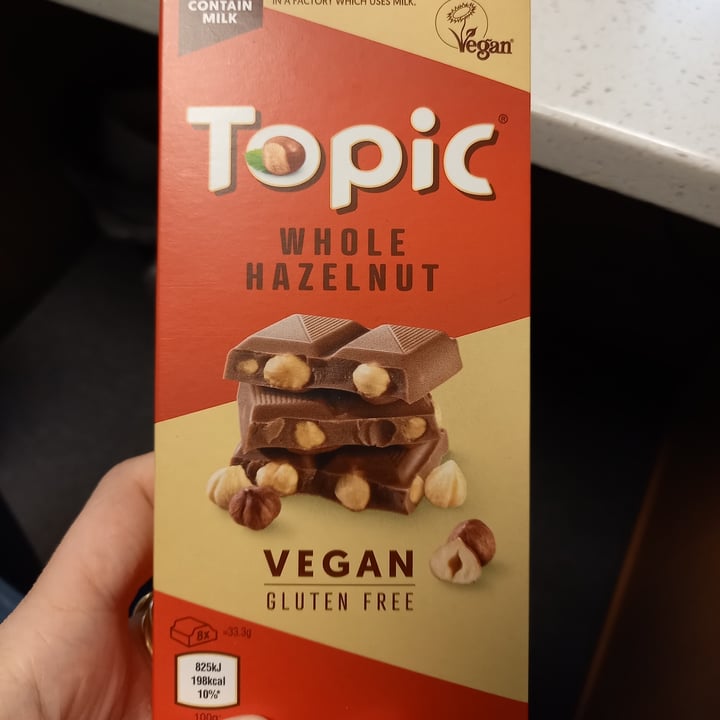 Topic Vegan Chocolate Whole Hazelnut Review | abillion