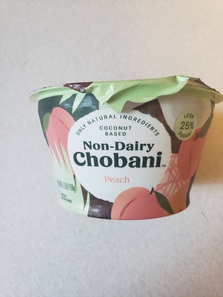 Chobani Coconut Non-Dairy Blend Peach Yogurt Review | abillion