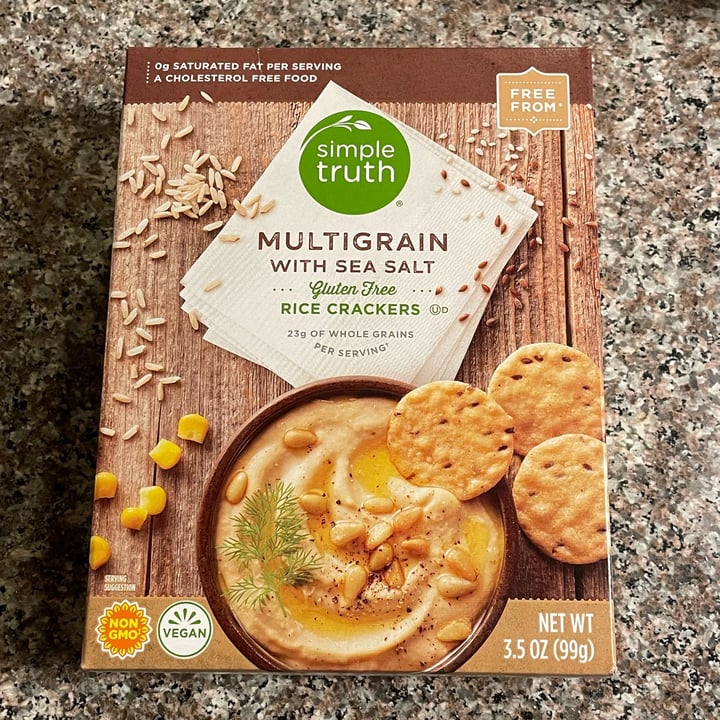 Simple Truth Organic Multi grain with sea salt rice crackers Review ...