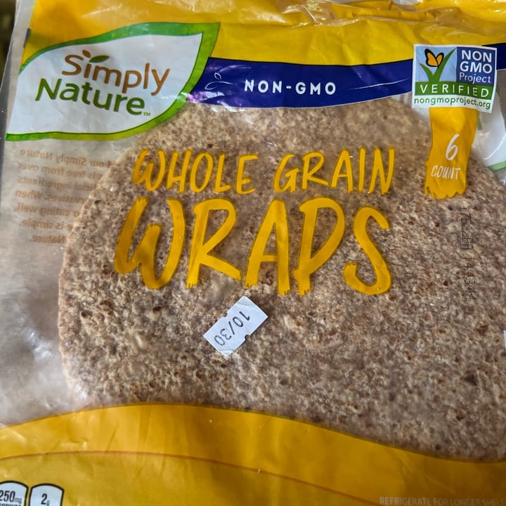 Simply Nature whole grain wraps Review | abillion