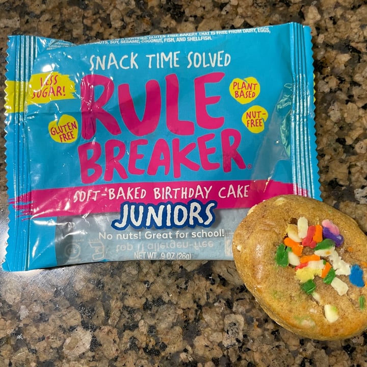 Rule Breaker Snacks soft-baked birthday cake juniors Review | abillion