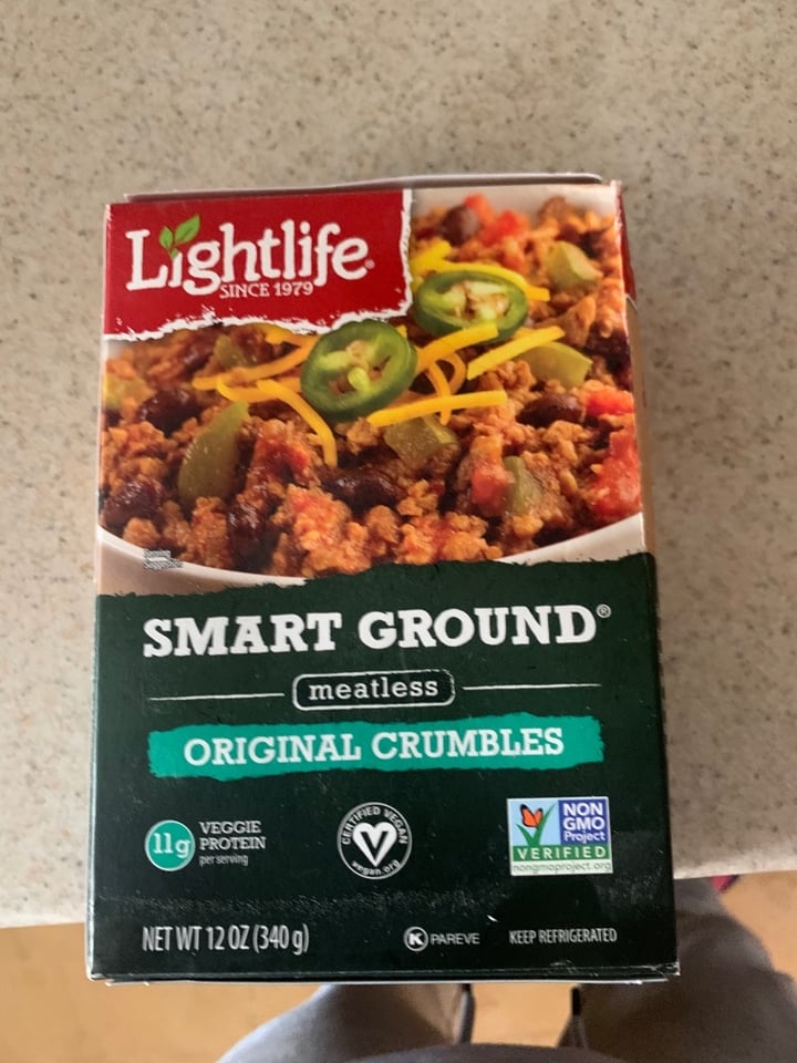 Lightlife Smart Grounds Plant Based Crumbles Original Review | abillion