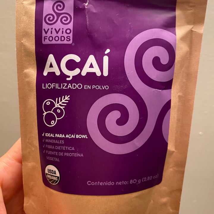 Vivio foods Açaí liofilizado en polvo Review | abillion