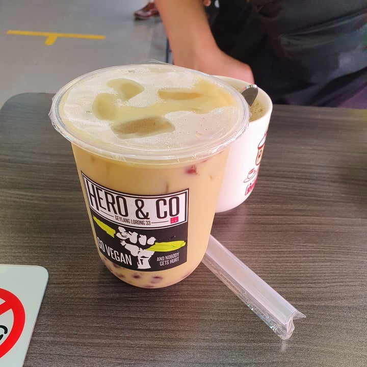 Makan Vegan Geylang Geylang, Singapore Peppermint Milk Tea With Grape ...