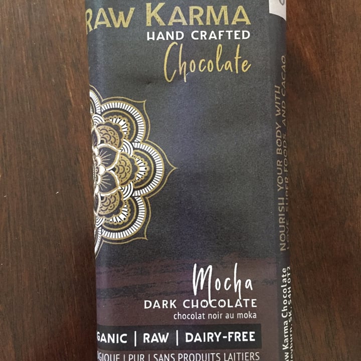 Raw Karma Chocolate Mocha Dark Chocolate Review | abillion
