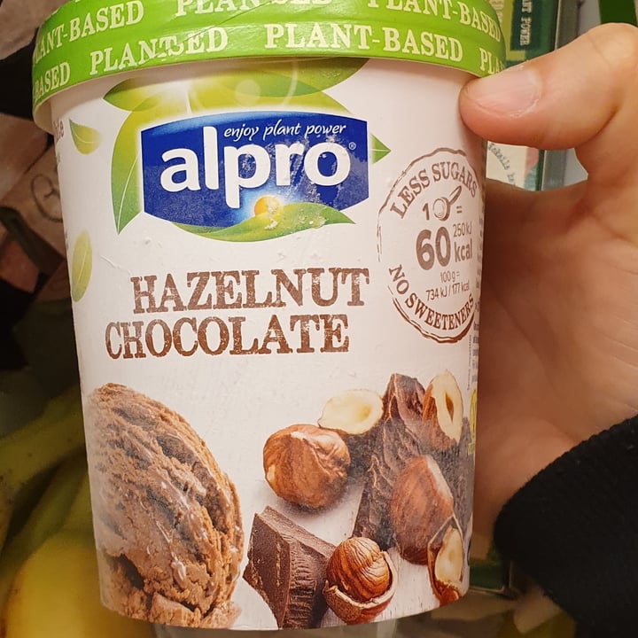 Alpro Hazelnut Chocolate Ice Cream Review | abillion