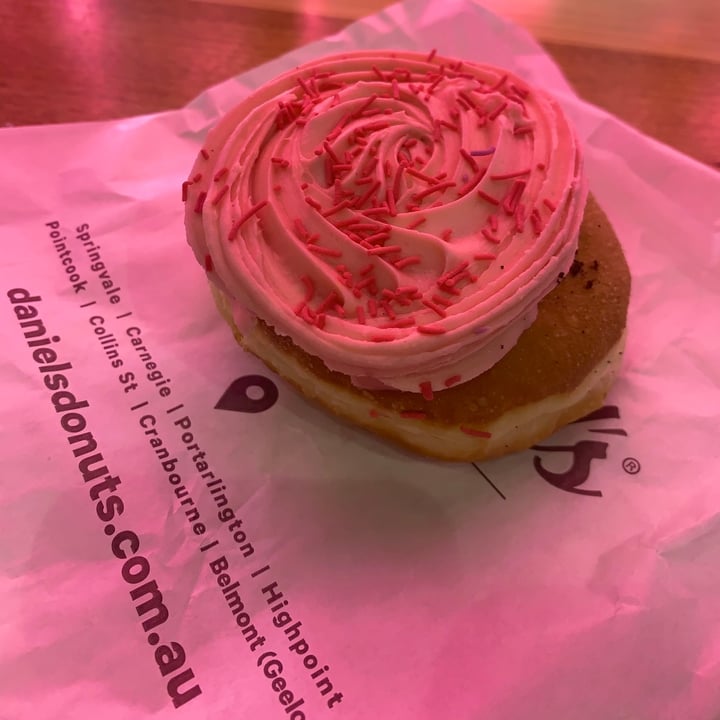 Daniel's Donuts Collins Street Vegan Bubblegum Buttercream Donut ...