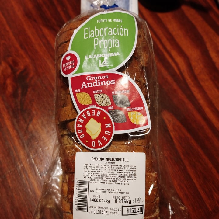 La Anonima Pan con granos andinos Review | abillion