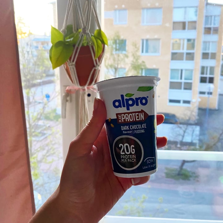 Alpro dark chocolate plant protein pudding Review | abillion