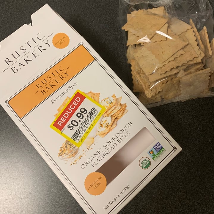 Rustic bakery organic sourdough flatbread bites everything spice Review ...