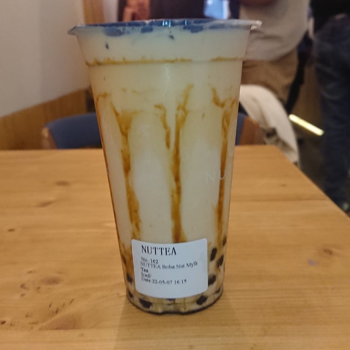 NUTTEA Nut Mylk Tea - Soho United Kingdom Boba nut milk tea Review ...