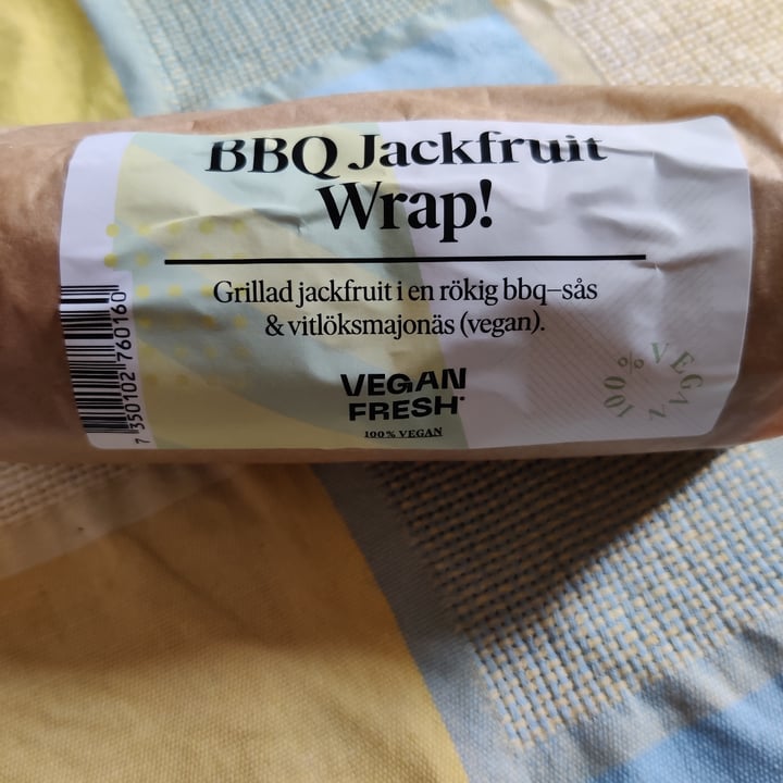 Vegan fresh BBQ Jackfruit Wrap! Review | abillion