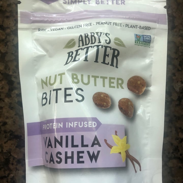 Abby's Better Vanilla cashew nut butter bites Review | abillion
