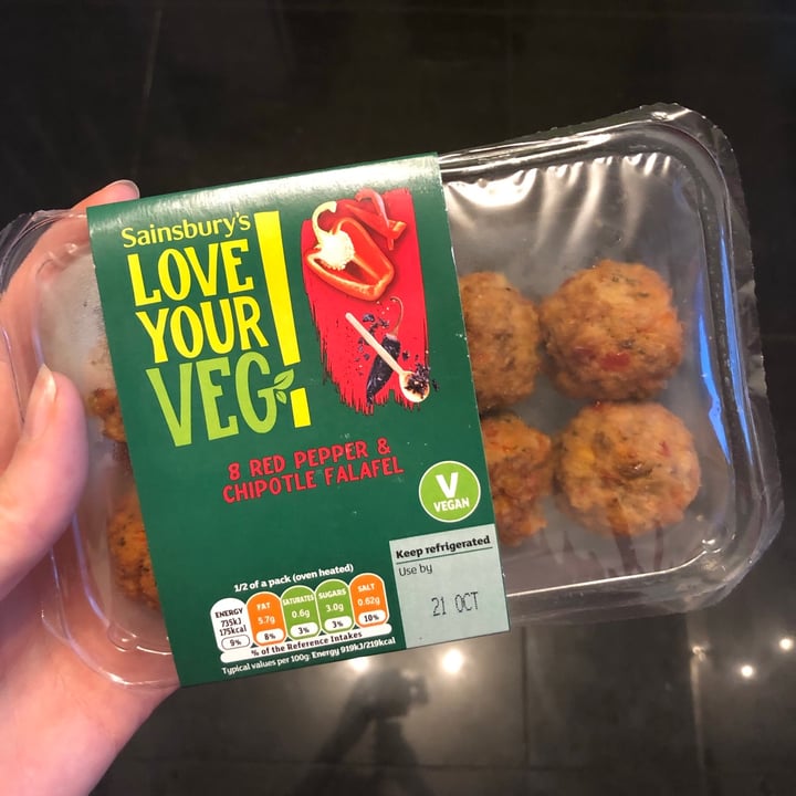 Sainsbury's Love Your Veg Red Pepper & Chipotle Falafel Review | abillion