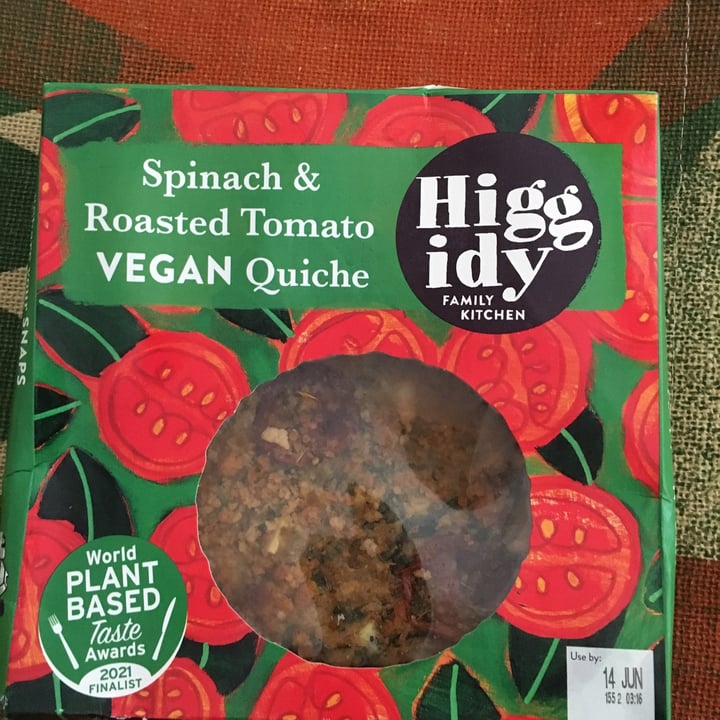 Higgidy Spinach And Roasted Tomato Vegan Quiche Review | abillion