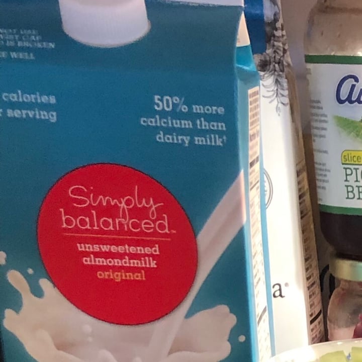 Simply Balanced almondmilk original Review | abillion