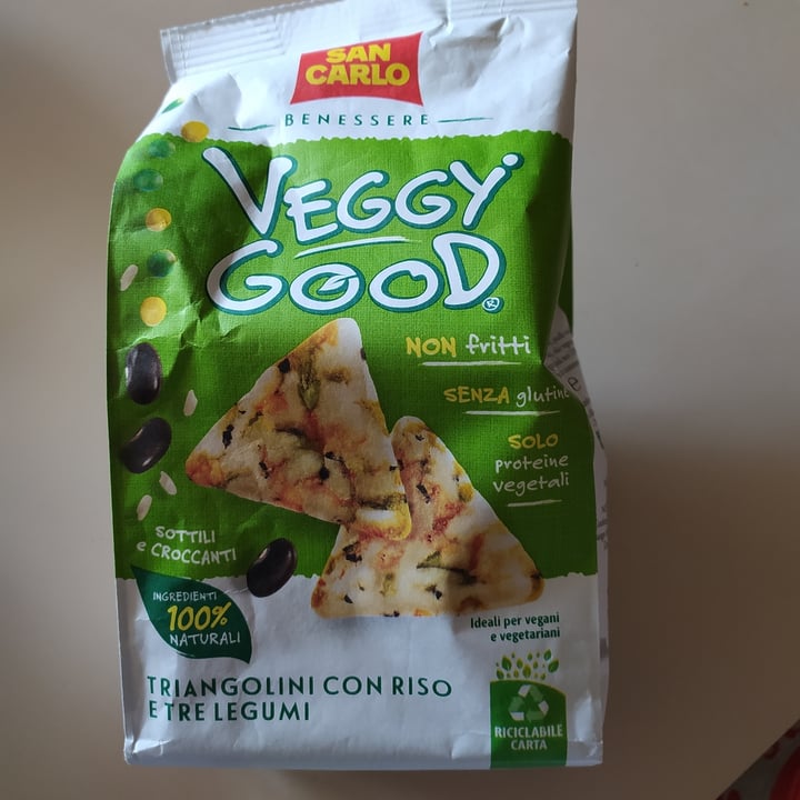 SAN CARLO Benessere Veggy Good Triangolini con riso e tre legumi Review ...