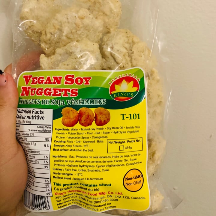 King's Vegetarian Food Vegan soy nuggets Review | abillion