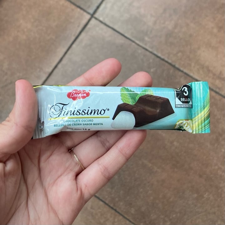 Finissimo Chocolate oscuro relleno de crema sabor menta Reviews | abillion