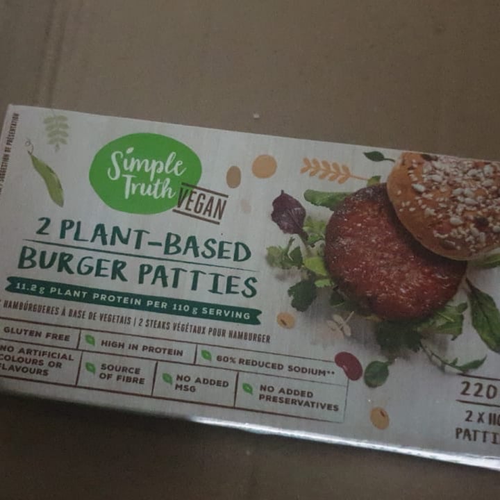 Simple Truth Simple Truth Plant-based burger patties Review | abillion