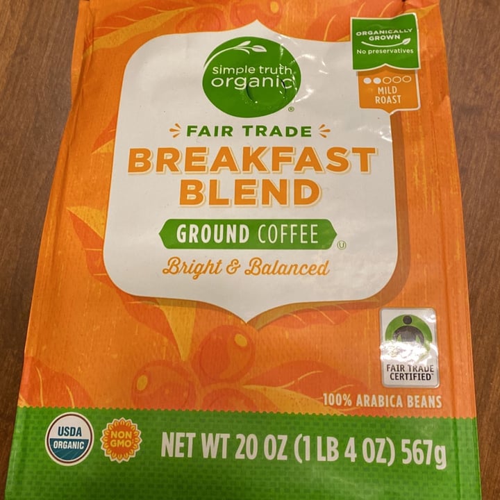 Simple Truth Fair Trade Breakfast Blend Ground Coffee Review | abillion