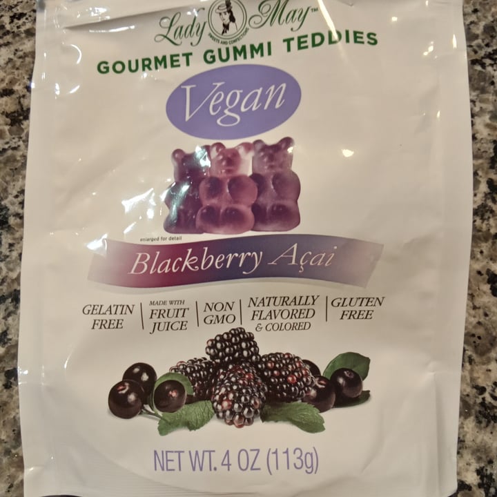 Lady May Sweets and Confections Gourmet Gummie Teddies Blueberry Acai ...