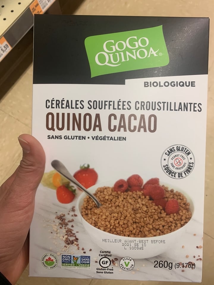GoGo Quinoa Quinoa cacao Review | abillion
