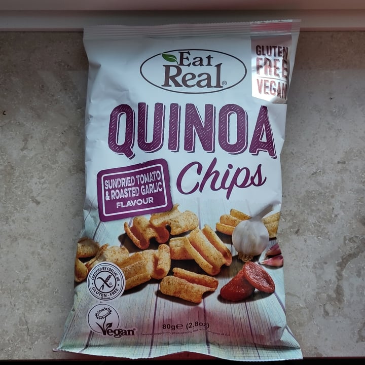 Eat Real Quinoa Sundried Tomato and Roasted Garlic crisps Review | abillion