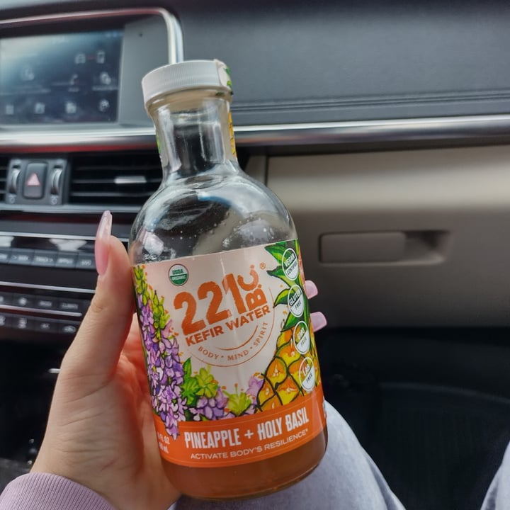 221 BC Kombucha pineapple + holy basil kefir water Review | abillion