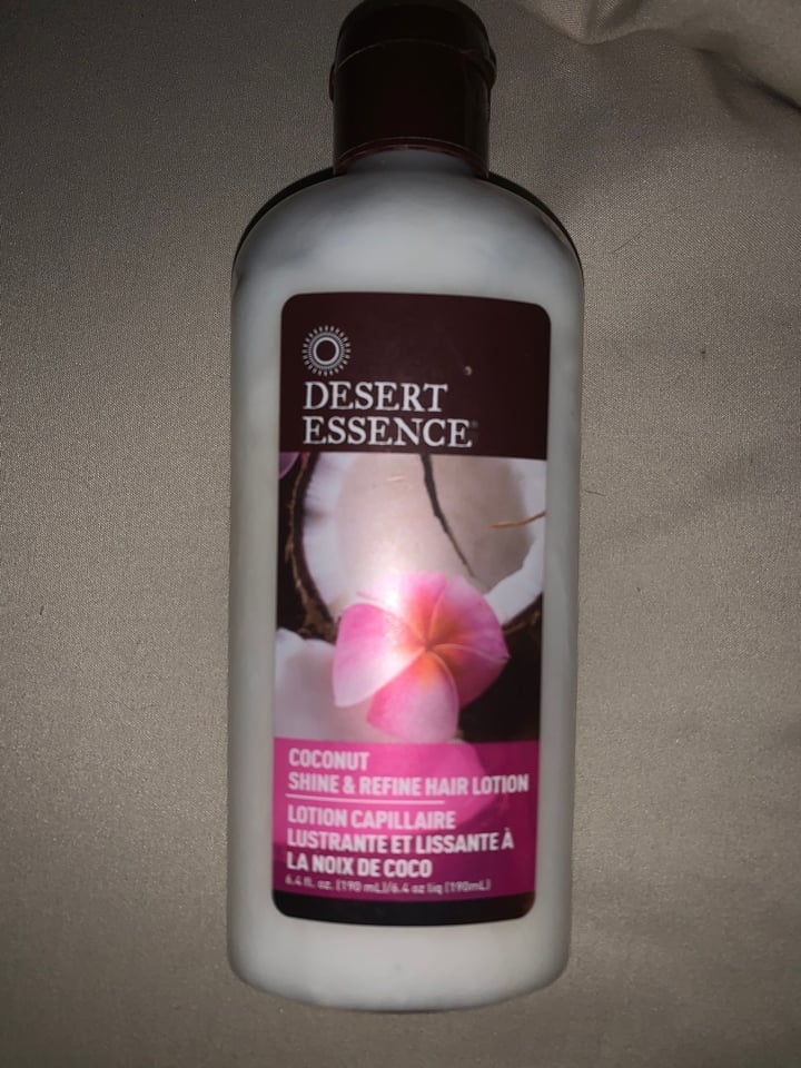 Desert Essence Desert Essence Coconut Shine & Refine Hair Lotion Review ...