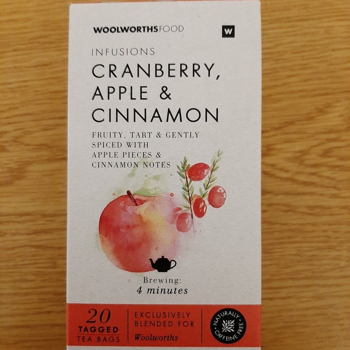 Woolworths Food Cranberry, apple & cinnamon tea Review | abillion