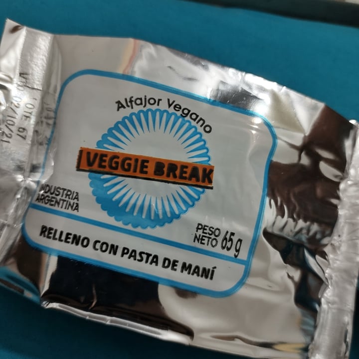 Veggie Break Alfajor Vegano Relleno de Pasta de Mani Review | abillion