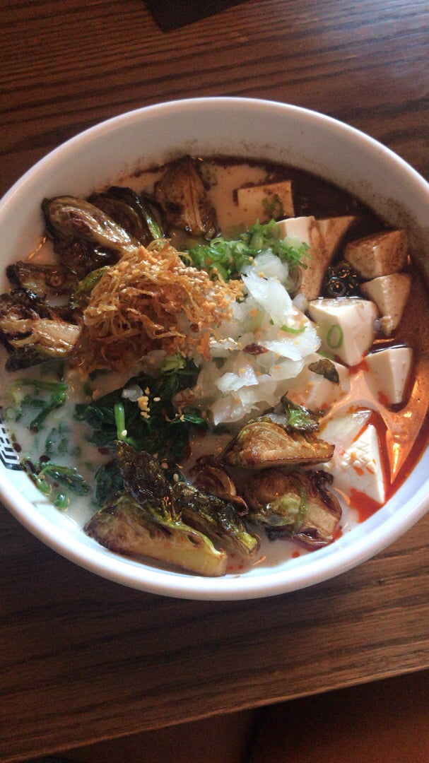 Jinya Ramen Bar Central, Vancouver, Canada Spicy Creamy Vegan Ramen ...