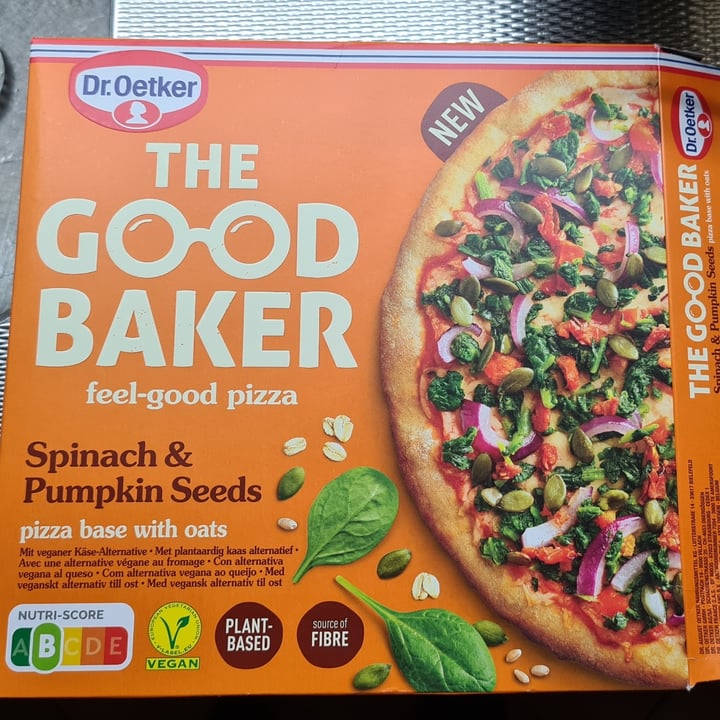 Dr. Oetker The Good Baker Feel Good Pizza Spinach & Pumpkin Seeds ...