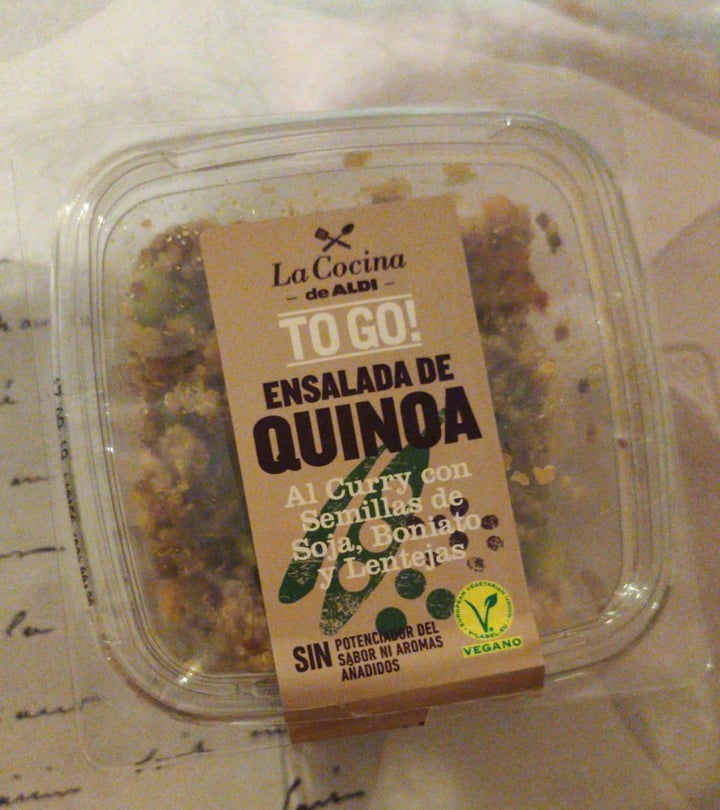 ALDI Ensalada de quinoa al curry con semillas de soja, boniato y ...