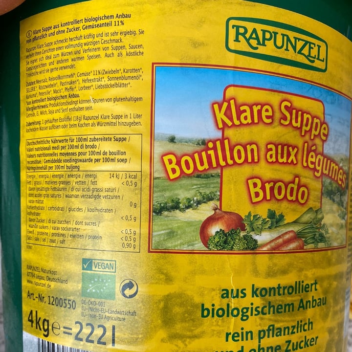 Rapunzel Rapunzel, Vegetable Broth Review | abillion