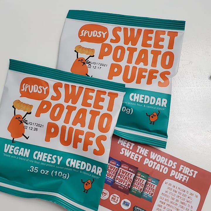 spudsy Vegan Cheesy Cheddar Sweet Potato Puffs Review | abillion