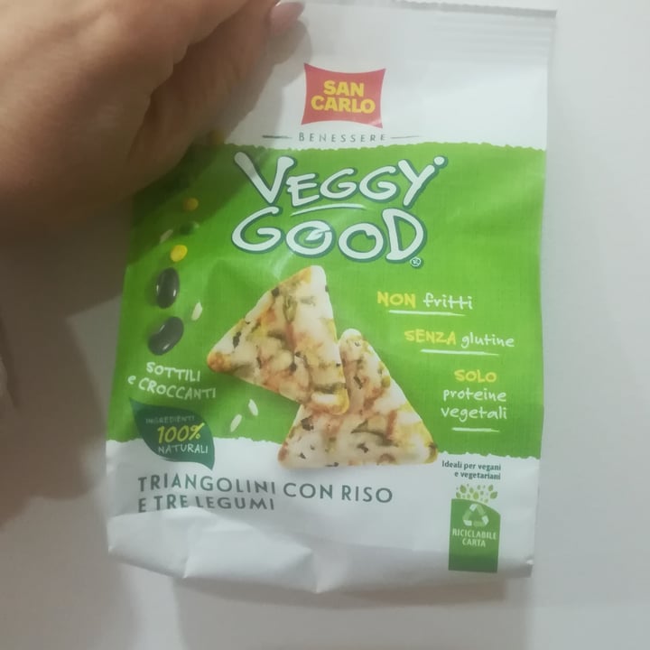 SAN CARLO Benessere Veggy Good Triangolini con riso e tre legumi Review ...