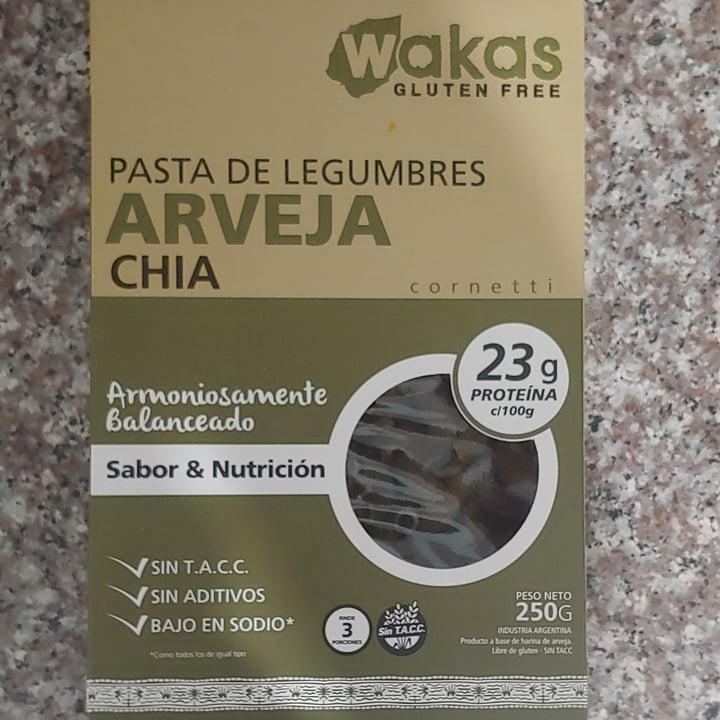 Wakas Pasta de Legumbres Arvejas y Chia Review | abillion