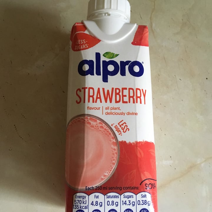 Alpro Soya Strawberry Milk Review | abillion