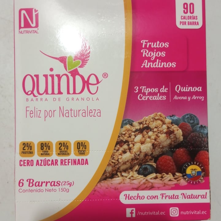 Quinde Barra De Granola Frutos Rojos Review | abillion