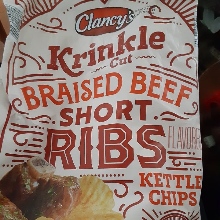 Clancy's Kettle Cut Braised Beef Short Ribs Chips Review | abillion
