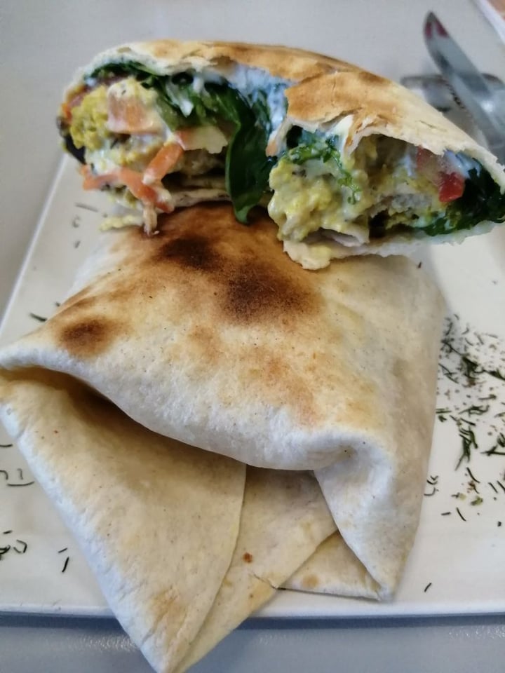 Dolce Bakery Cape Town, South Africa Vegan Chicken Pesto Wrap Review ...