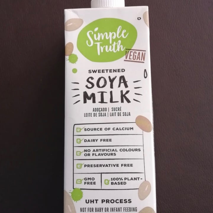 Simple Truth Soya Milk (sweetened) Review | abillion