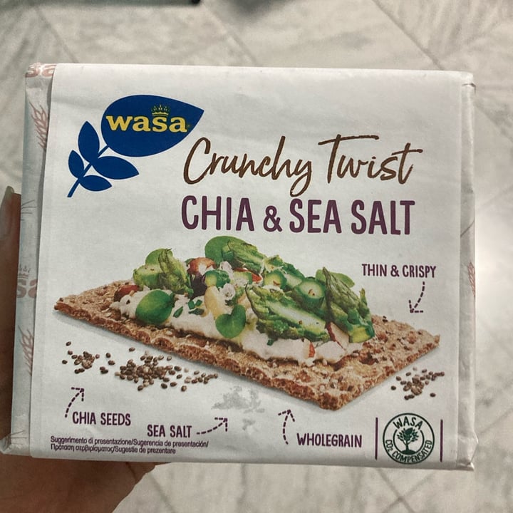 Wasa crunchy twist chia and sea salt Review | abillion