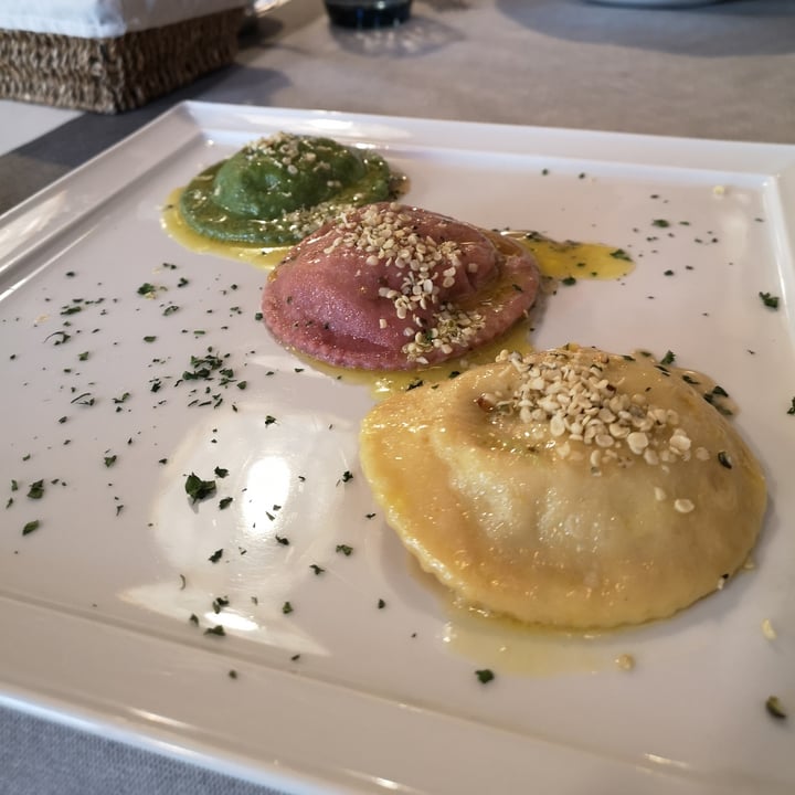 Ristorante Vegano Biologico La Lanterna Verona, Italy Ravioli Rotondi ...