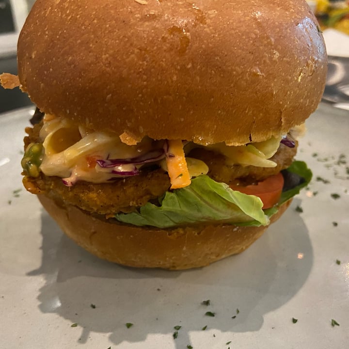The Vegan Chef Sandton South Africa Crispy chick burger Review | abillion