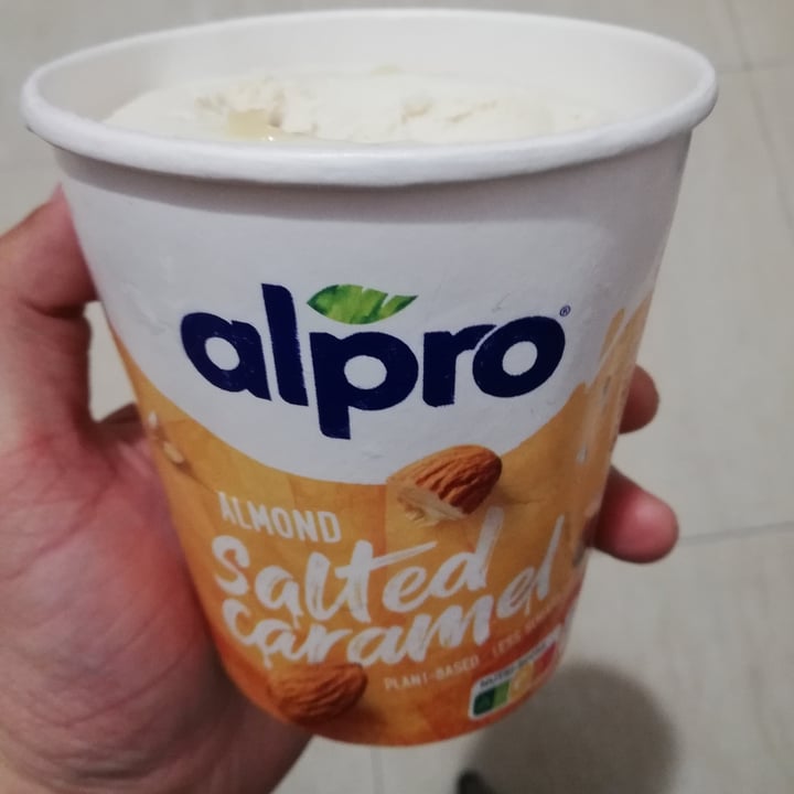 Alpro Almond Salted Caramel Ice Cream Review | abillion
